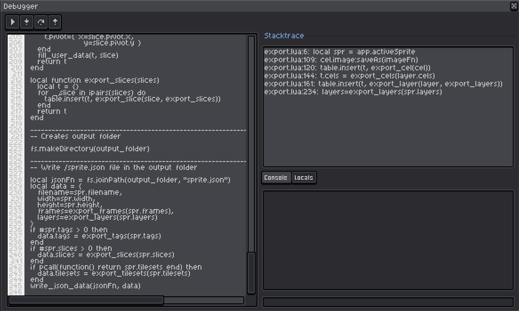 Script Exporting Json File Cannot Save File Help Aseprite Community