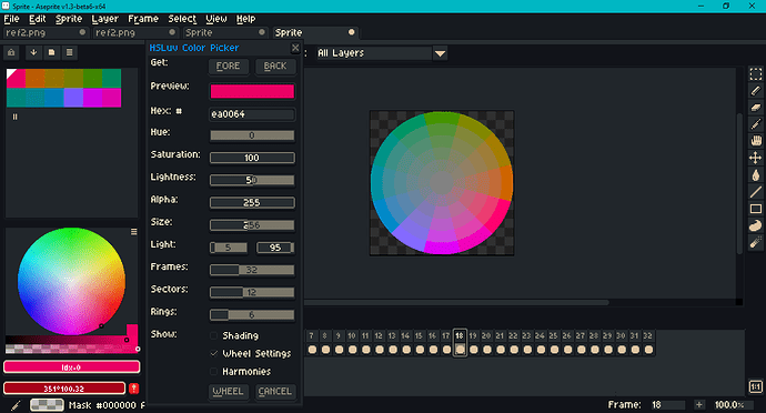 HSLuv Color Picker - Scripts & Extensions - Aseprite Community