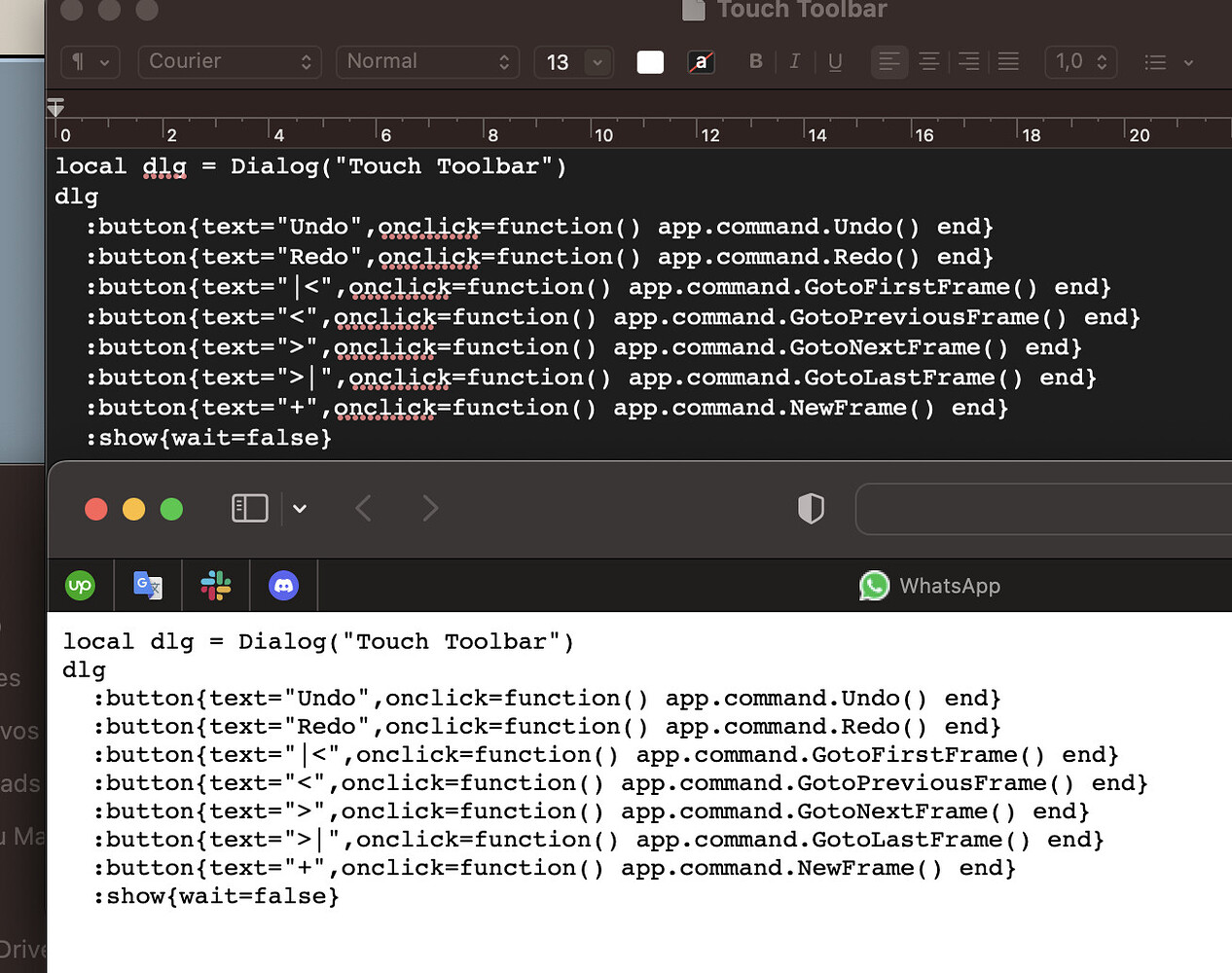 Touch Toolbar helper - Scripts & Extensions - Aseprite Community