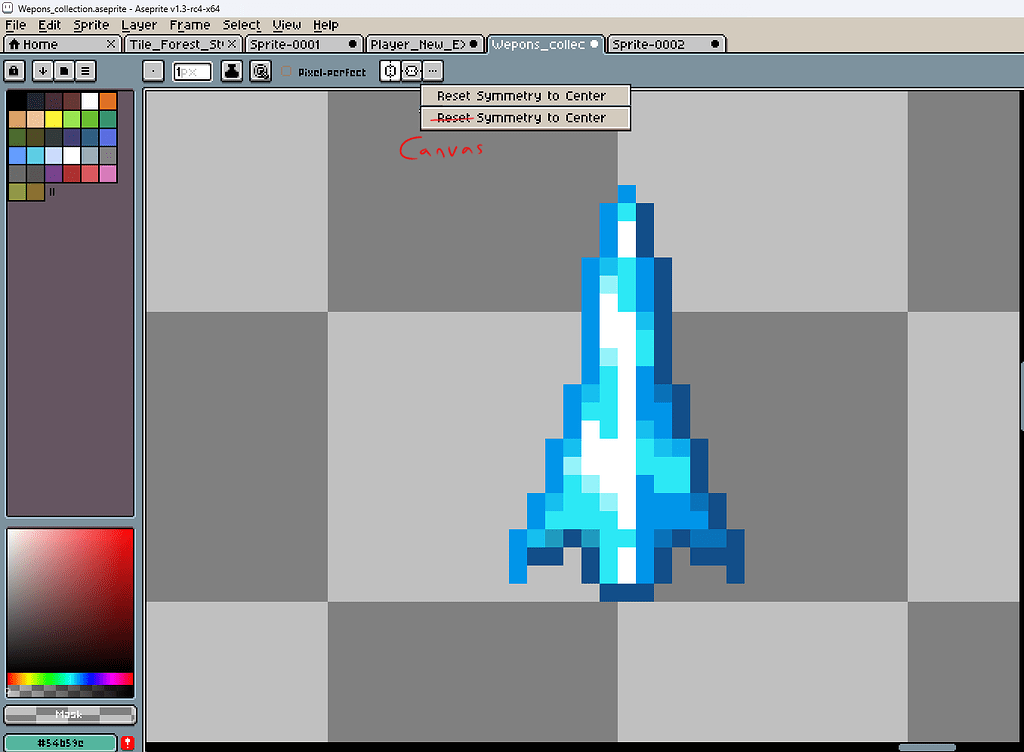 Option to show symmetry center in my canvas position - Features ...