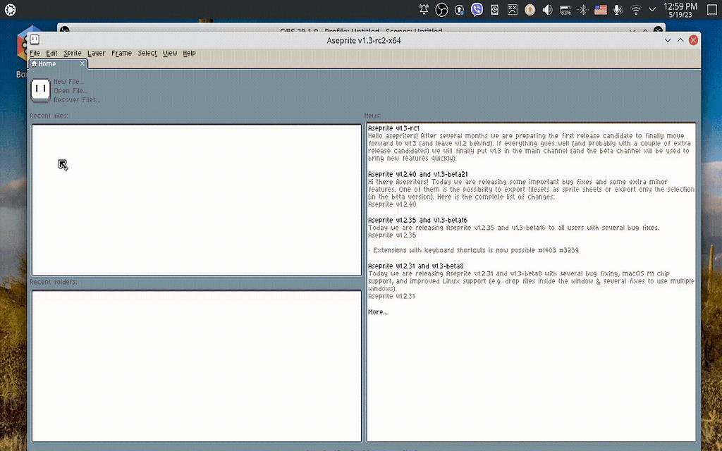 Linux/KDE Desktop: V1.3 RC2. ctrl+ does not work - Help - Aseprite Community