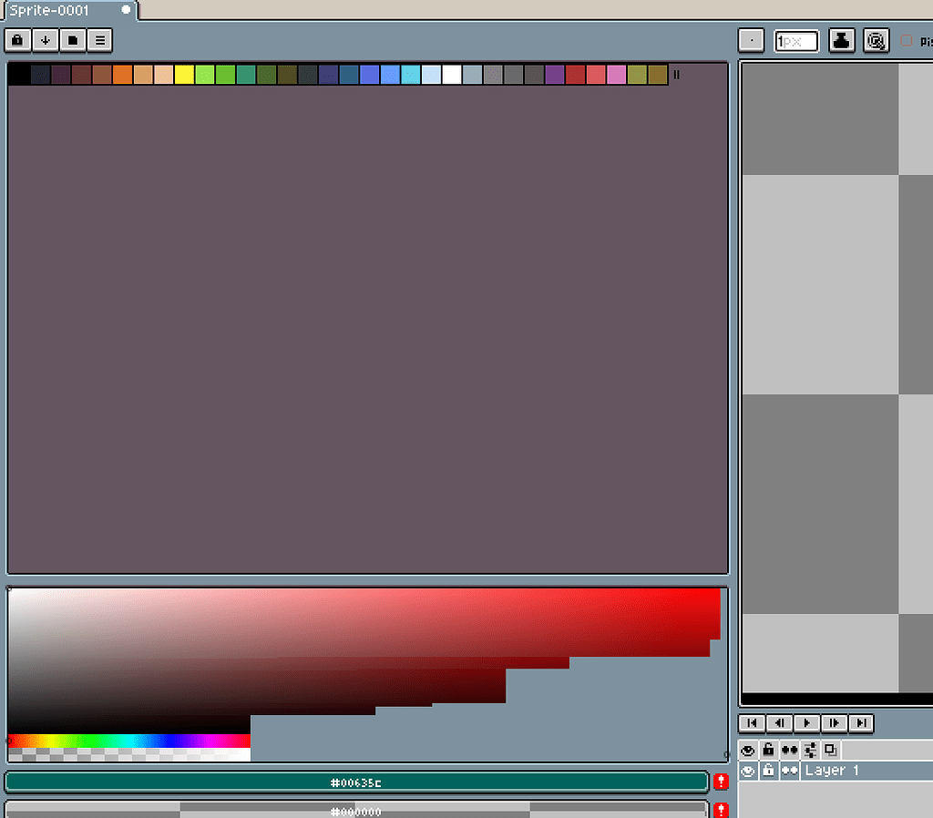 Weird color picker stretching effect - Bug Reports - Aseprite Community