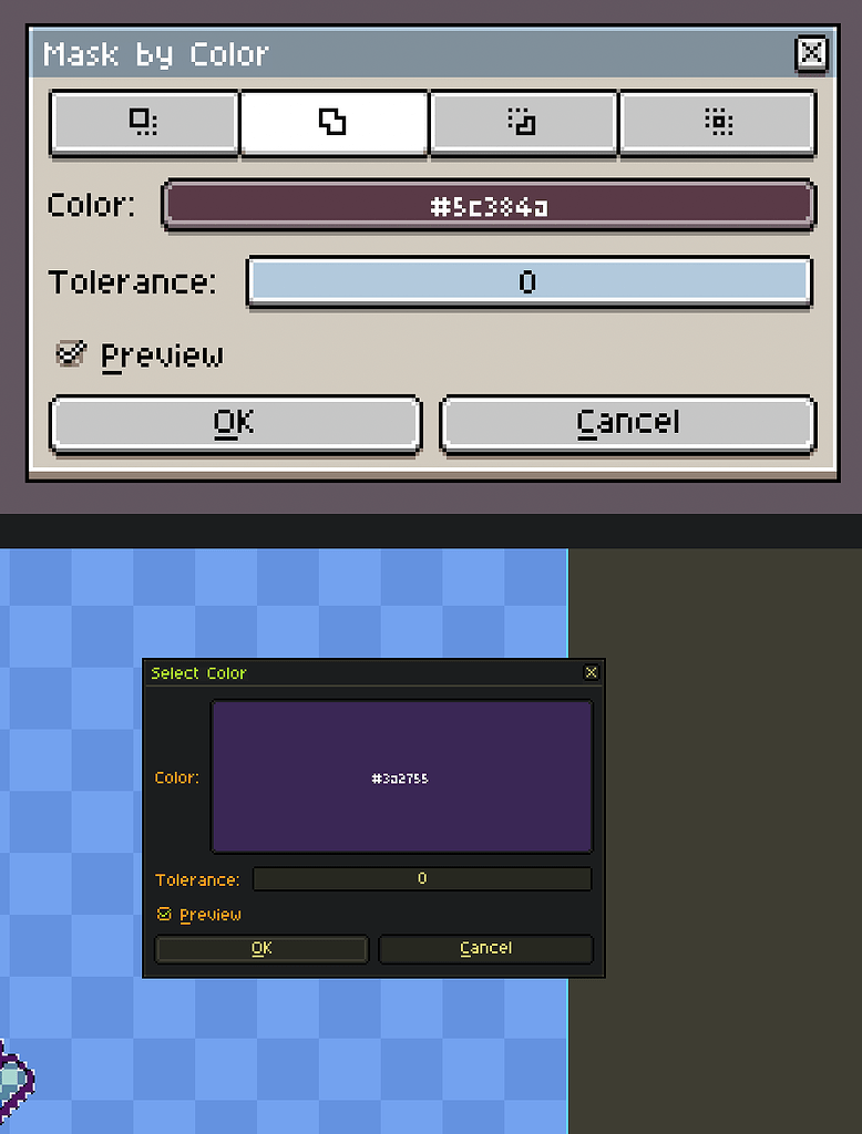 Color Range missing different selection modes? - Help - Aseprite Community