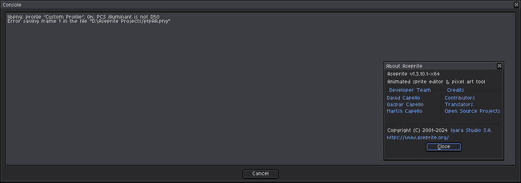 V1.3.10.1-x64 and v1.3.11-beta-64x sometimes fails to save to PNG and sometimes doesn't - Bug ...