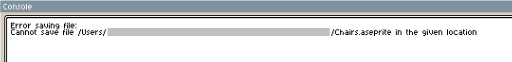 Error saving my files - Help - Aseprite Community
