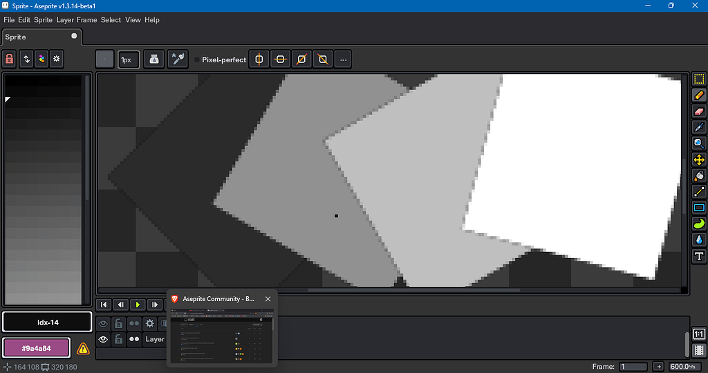 Premultiplied Alpha in Grayscale Images From GraphicsContext - Bug Reports - Aseprite Community