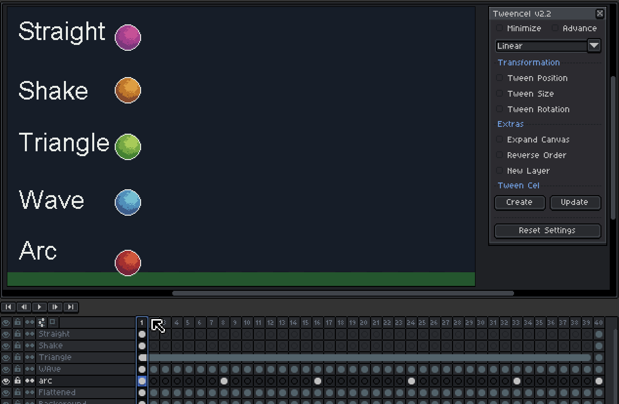 [Extension]Tweencel - Tweening and Animation Control for Aseprite - Scripts & Extensions ...